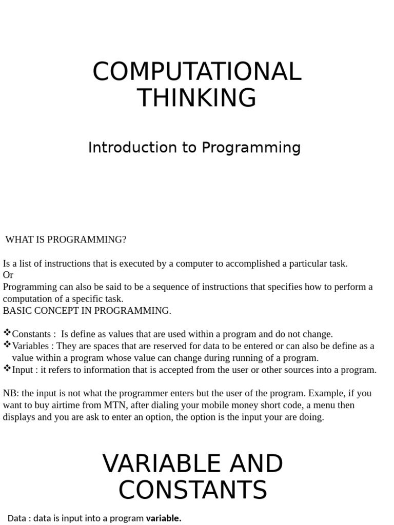 Basic 8, Programming | PDF | Computer Program | Programming