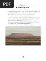 Major Plateaus of Peninsular India | PDF | Plateau | Earth Sciences