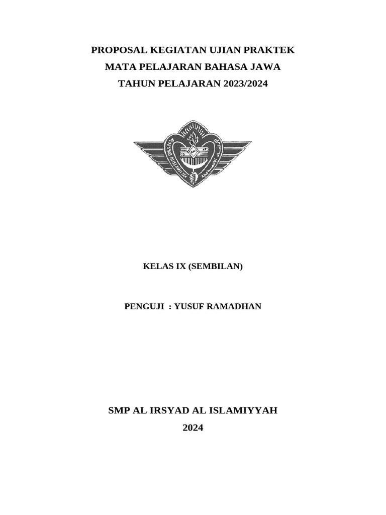 Proposal Kelas Ix 2024 | PDF