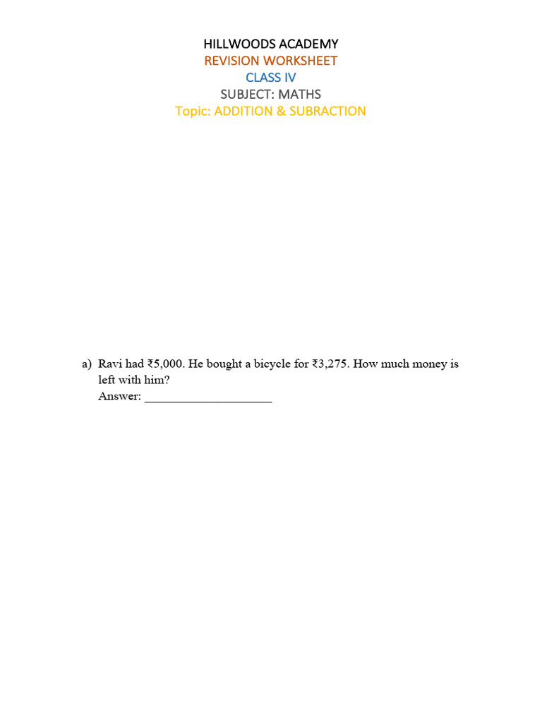 Maths Revision Sheet - 2 | PDF