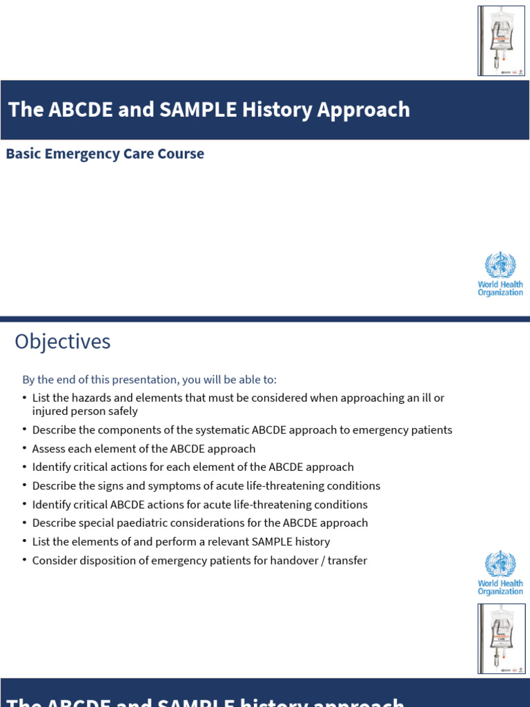 Bec Abcde Approach | PDF | Breathing | Medical Specialties