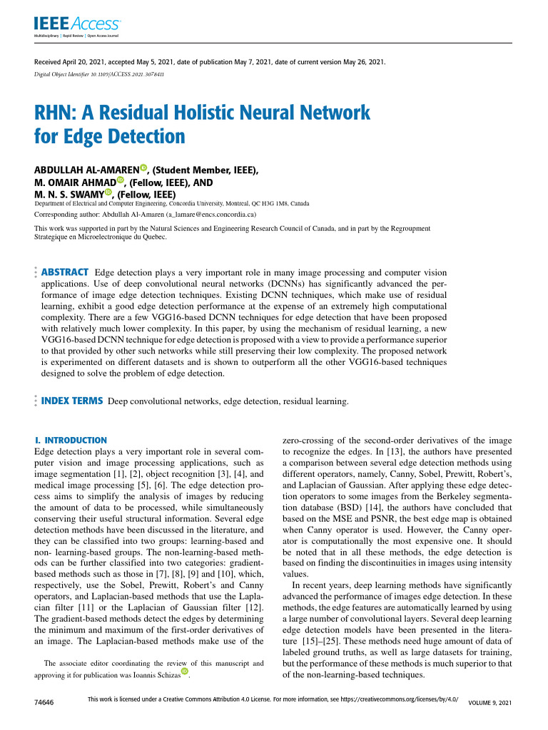 RHN A Residual Holistic Neural Network For Edge Detection | PDF ...