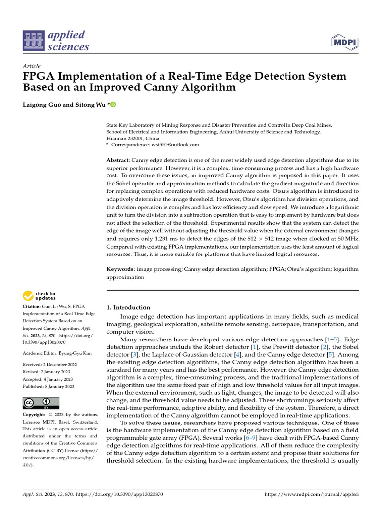 Applsci 13 00870 v2 | PDF | Multidimensional Signal Processing | Computer Vision