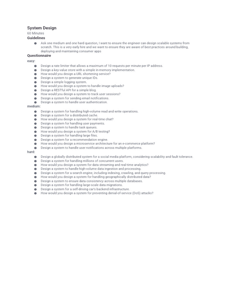 Questionnaire System Design | PDF