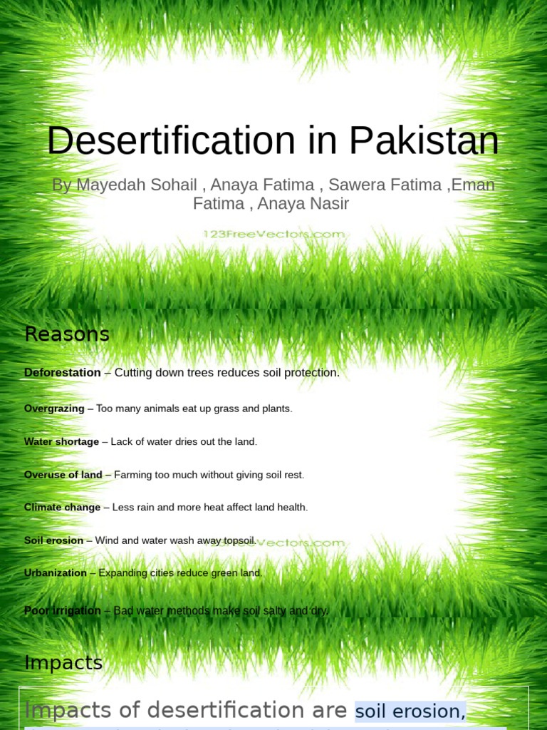 What Is Desertification How It Is Caused | PDF