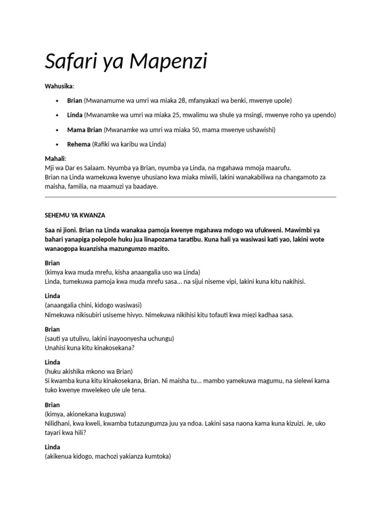 Safari ya Mapenzi | PDF