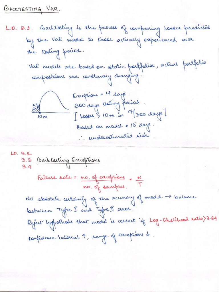 3.backtesting VaR | PDF