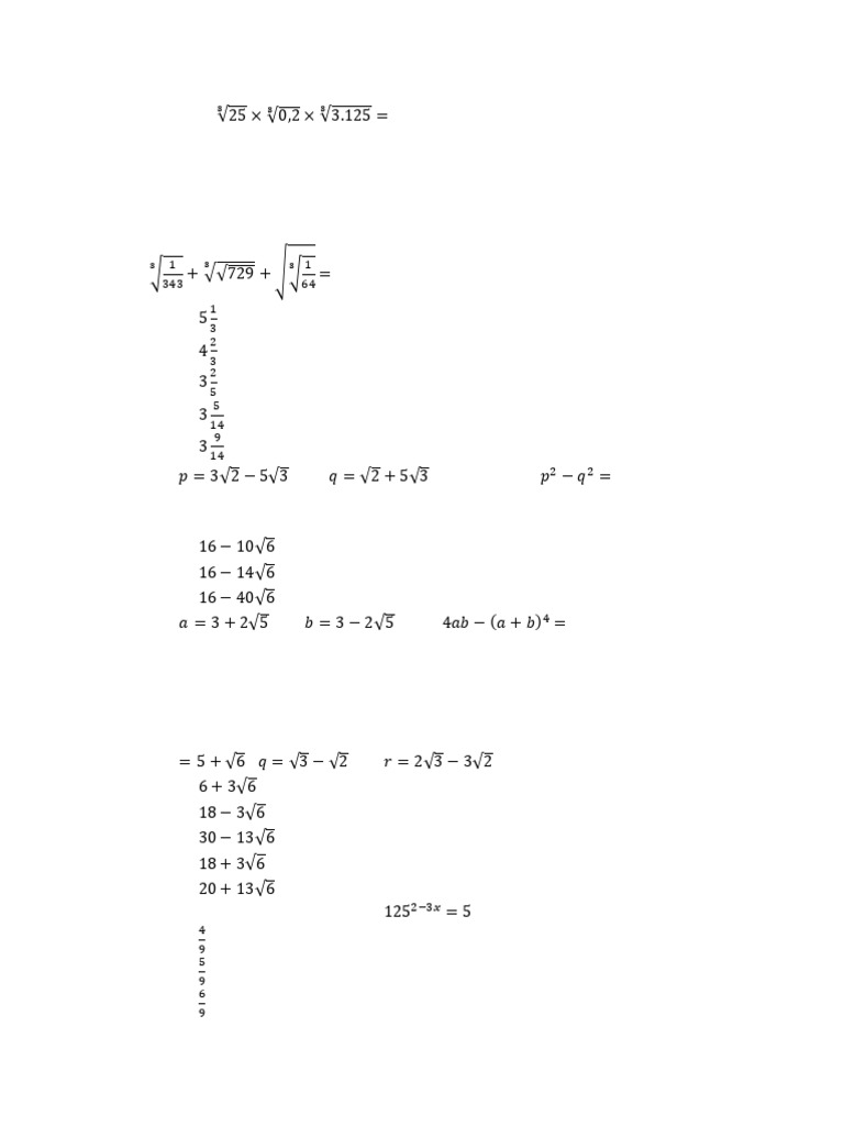 Persamaan dan Nilai Variabel Matematika | PDF