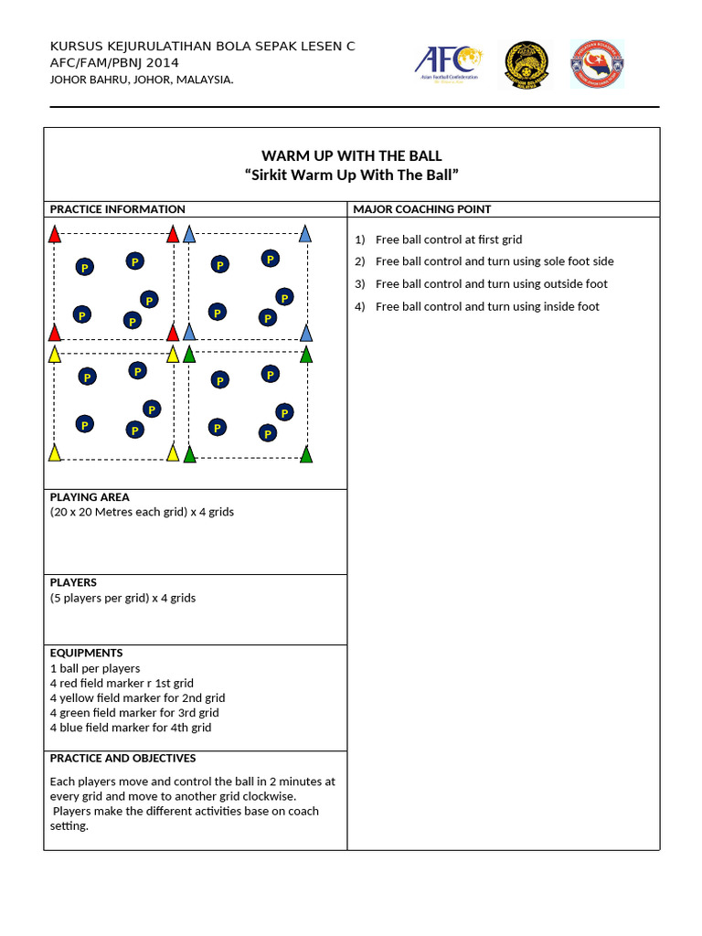 01 Warm Up With The Ball | PDF