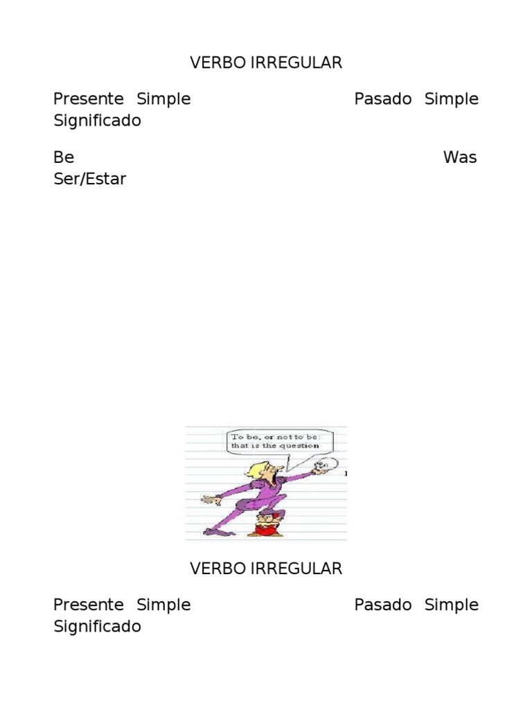 Album de Verbos | PDF | Cocina, comidas y vino | Artes del Lenguaje y ...