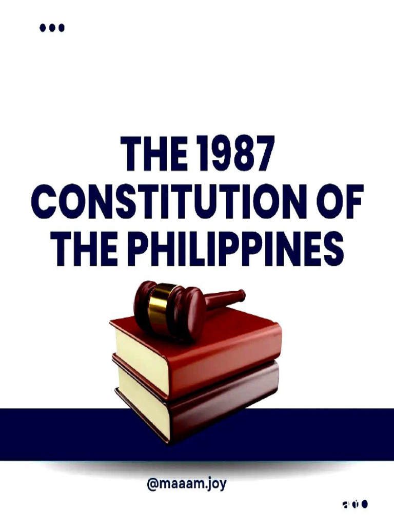 1987 Constitution | PDF