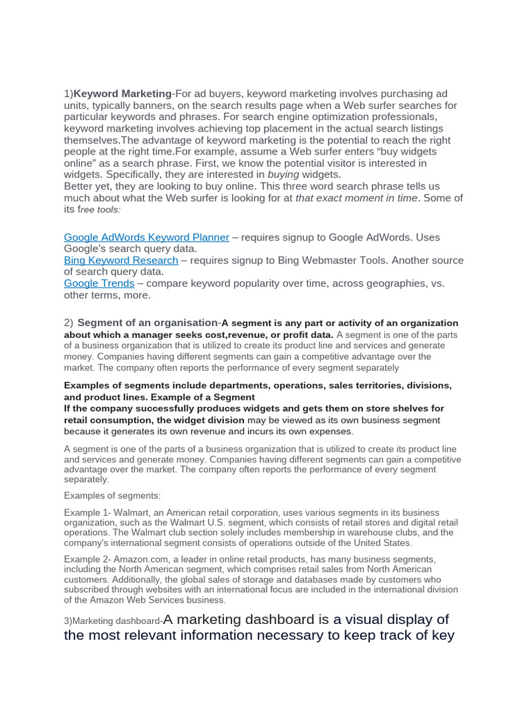 Marketing Analytics Overview And Tools Pdf Statistical Inference