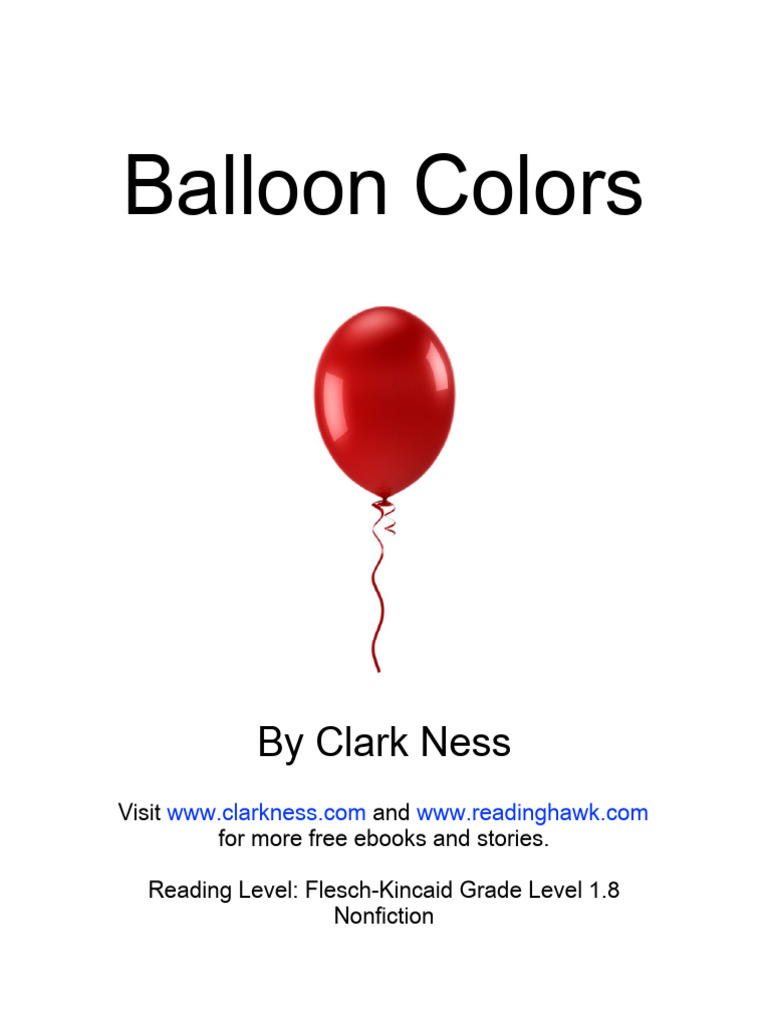 Balloon Colors | PDF