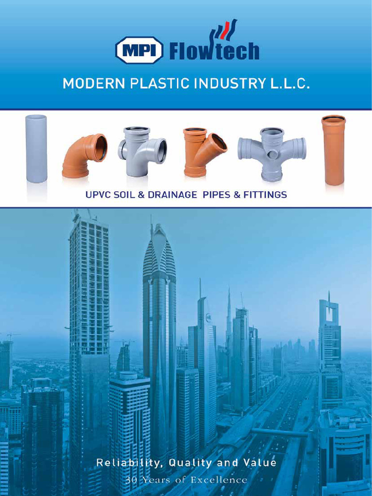 MPI Drainage Pipes Fittings | PDF | Pipe (Fluid Conveyance) | Civil Engineering