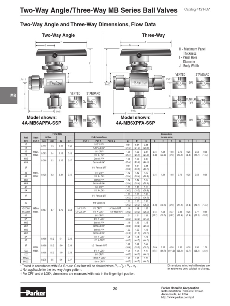 MB Series Ball Valves Catalog 4121-BV | PDF | Valve | Actuator