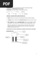 Electrolysis - Chemistry IGCSE Notes | PDF | Ion | Anode