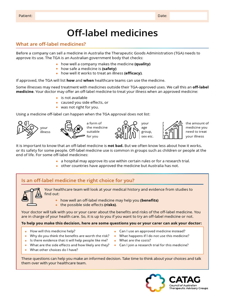 Understanding Off Label Medicines Final | PDF | Medicine | Health ...