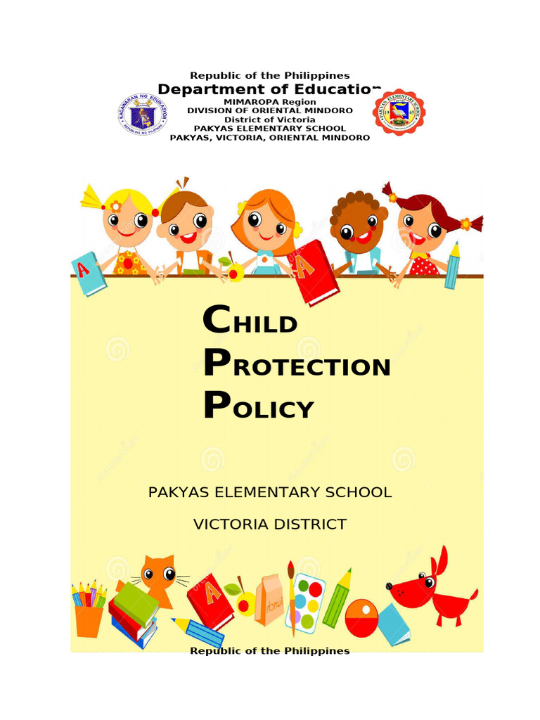 Pakyas ES Child Protection Policy 2024 | PDF | Bullying | Child Abuse
