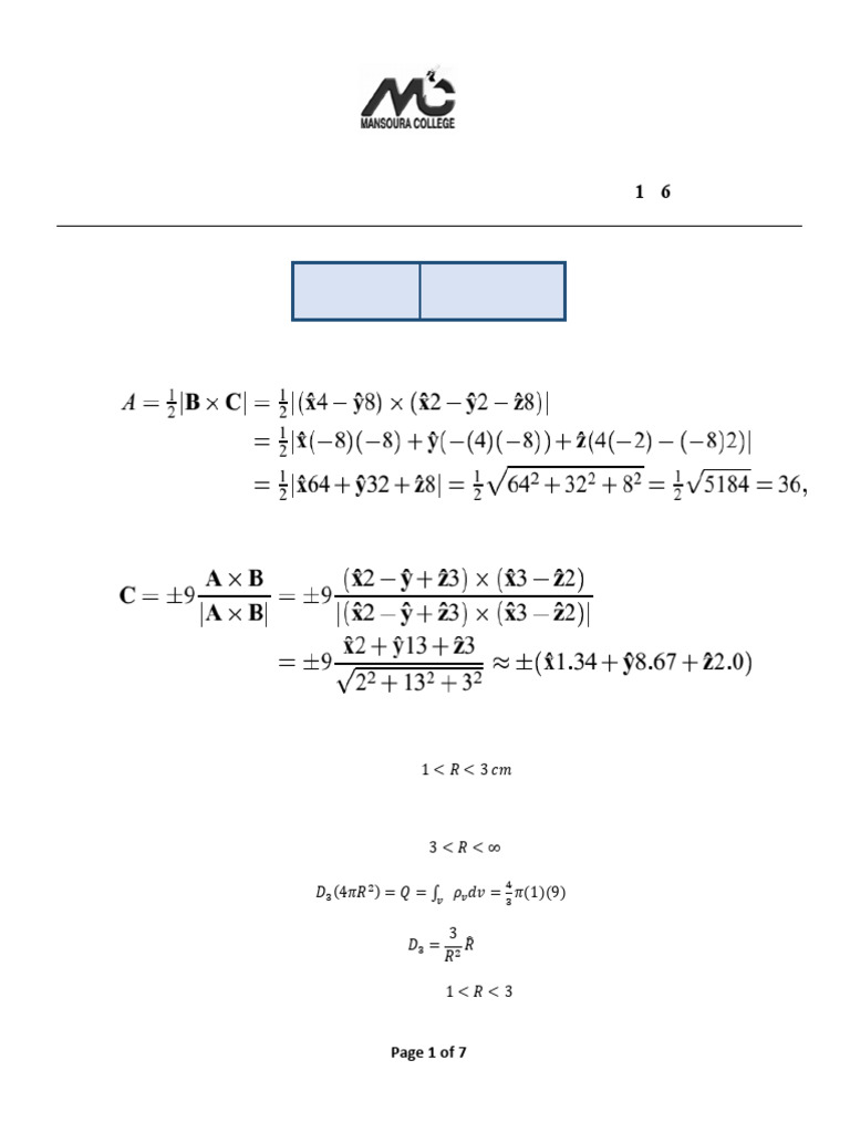 Model Answer ELP141 Final | PDF | Physical Quantities | Physical Phenomena