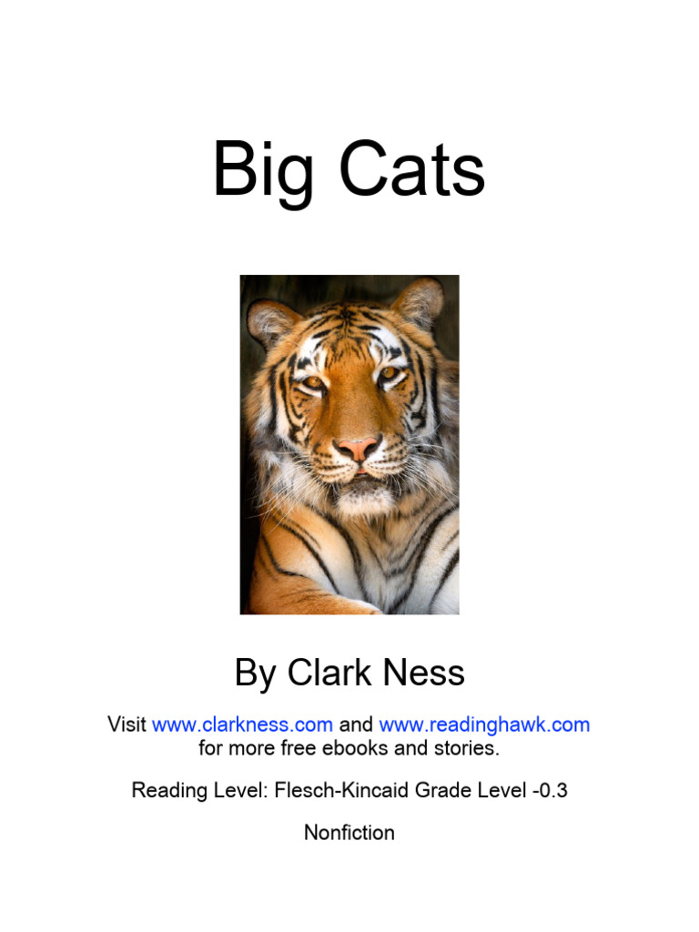 Big Cats | PDF