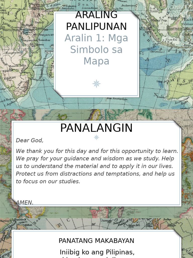 Ap 3 Aralin 1 - Mga Simbolo NG Mapa | PDF