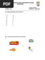 Ukg Alphabet Worksheet 1 | PDF