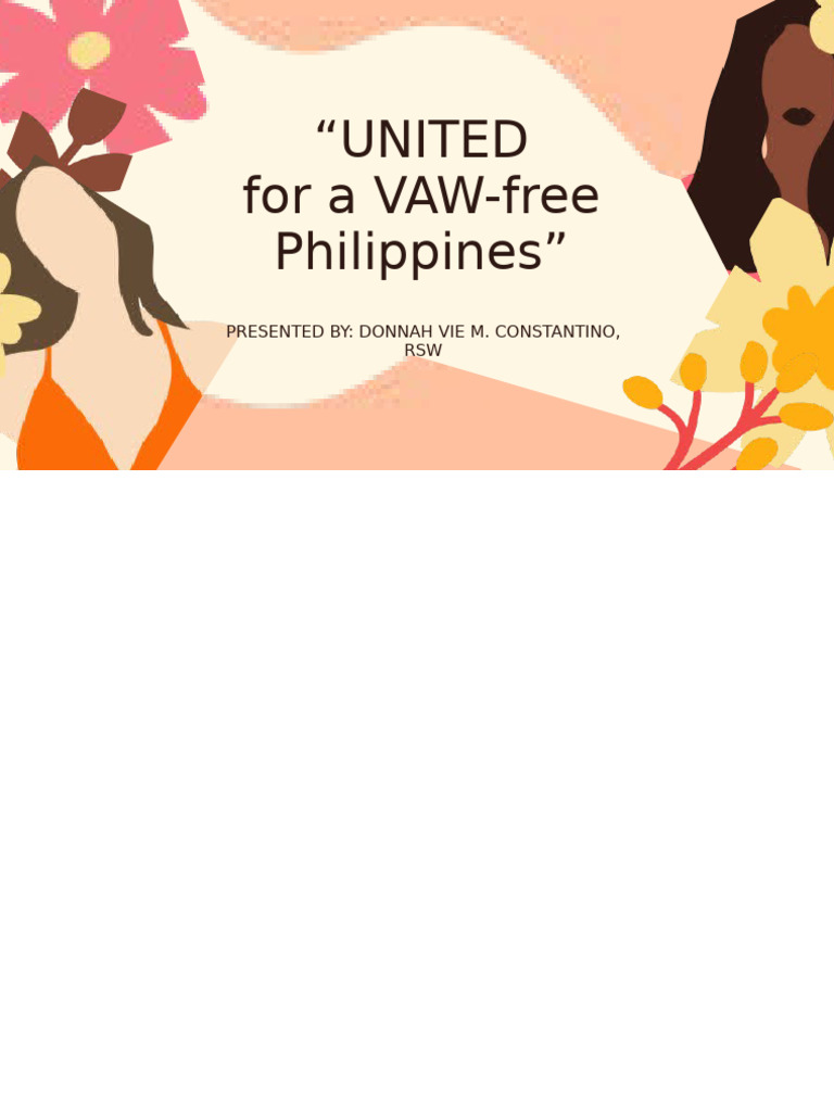 United For VAW-Free Philippines | PDF | Rape | Violence