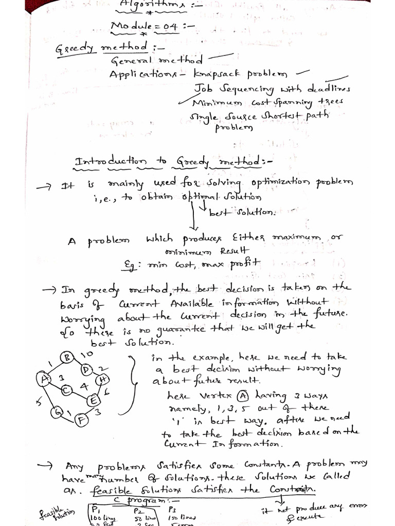 Daa Module-4 Study Material Written | PDF