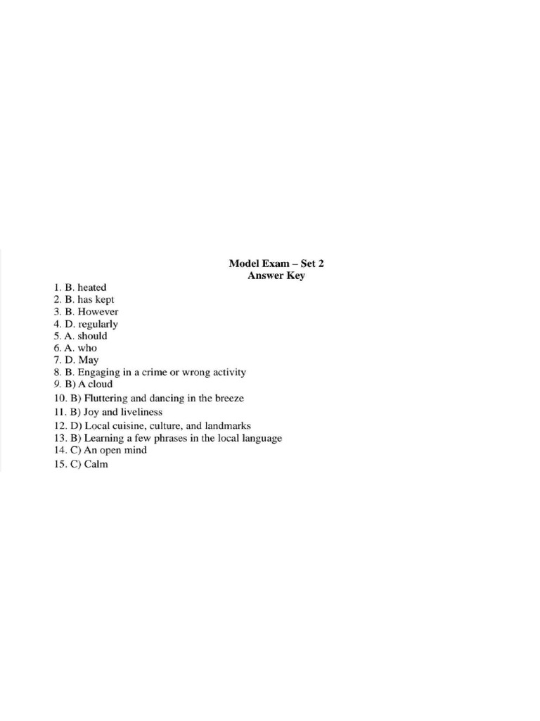 Answer Set 2 | PDF