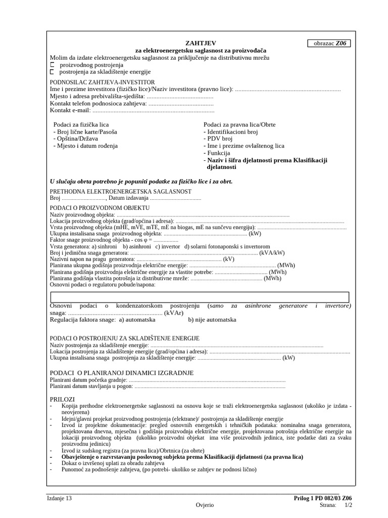 Prilog 1 PD 08203 Z06 I13 | PDF