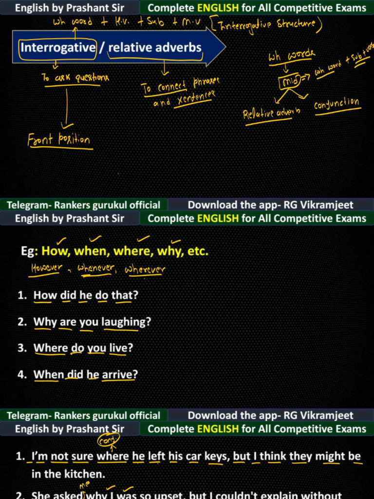 Adverb 03 (Class Notes) | PDF