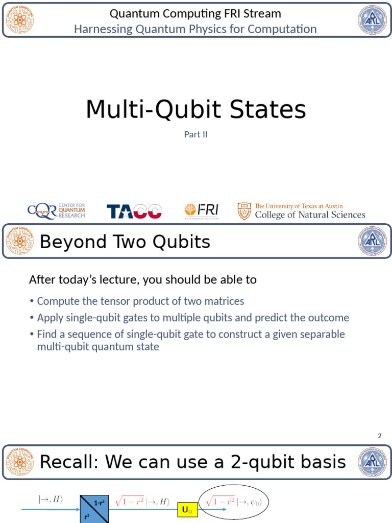 Tensor Product in Quantum Computing | PDF | Mathematical Analysis ...
