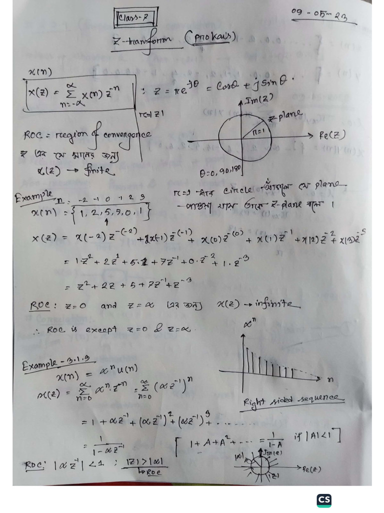 Z Transform (DSP) | PDF