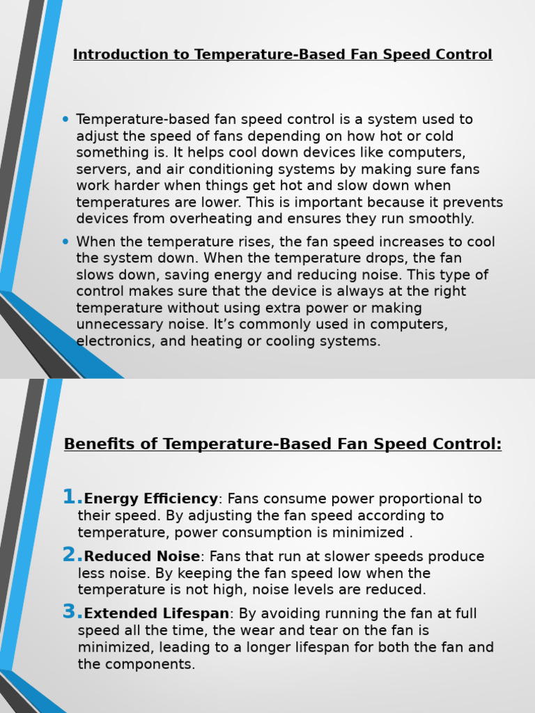 On Temperature Based Fan Speed Control | PDF | Building Automation ...