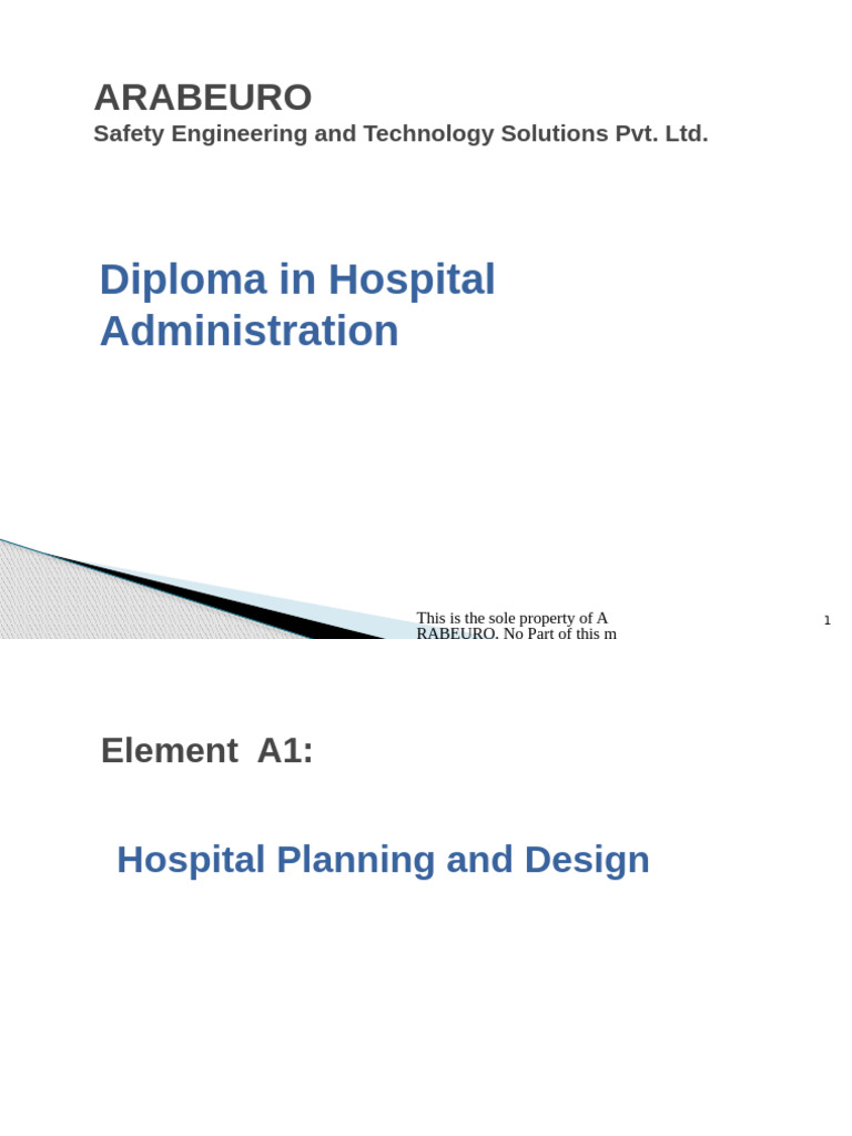 Element A3 Hospital Planning and Design | PDF | Hospital | Health Care