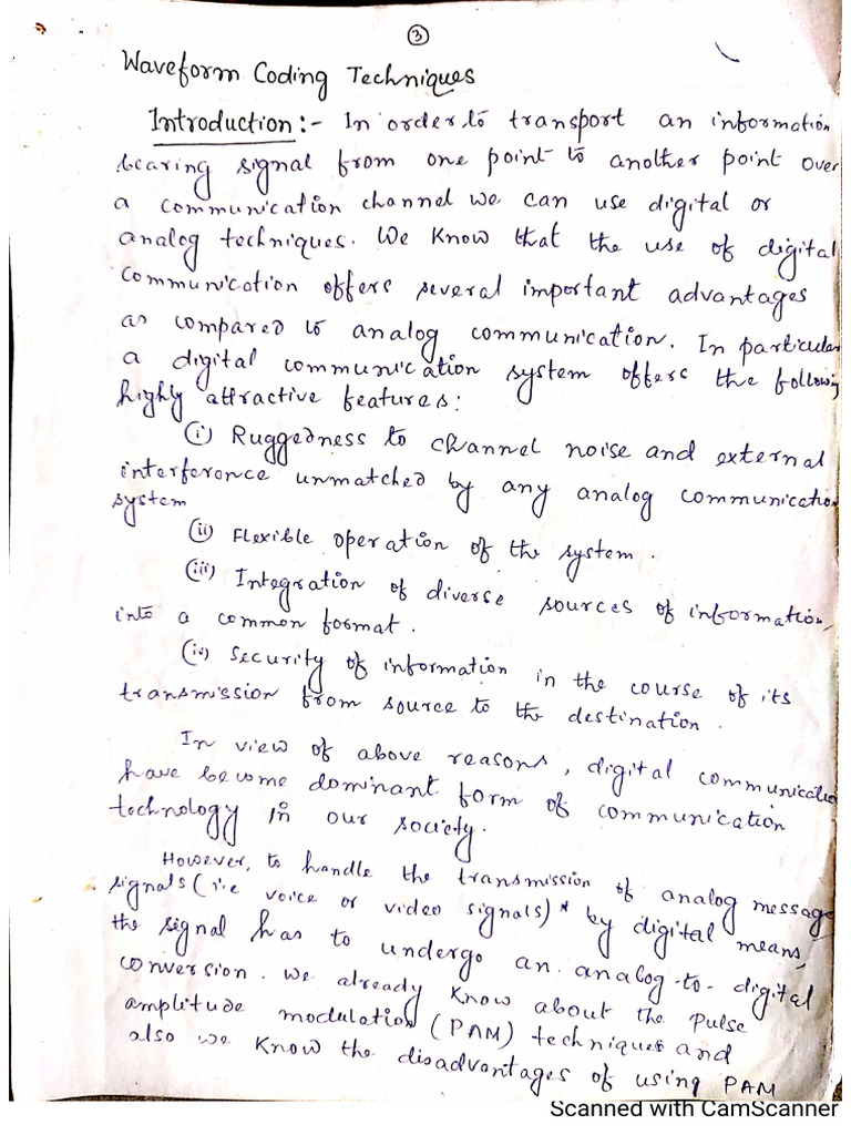 Waveform Coding-Part 1 | PDF