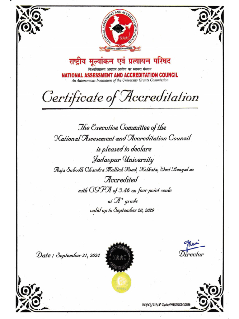 Nacc Certificate 2024 | PDF