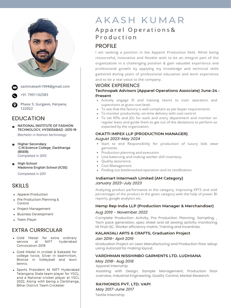 Naukri AkashKumar (6y 0m) | PDF | Business Economics | Production And Manufacturing