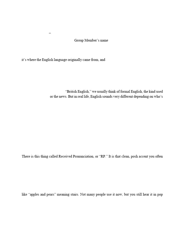 Pecha Kucha Final Script | PDF | English Language | Accent (Sociolinguistics)