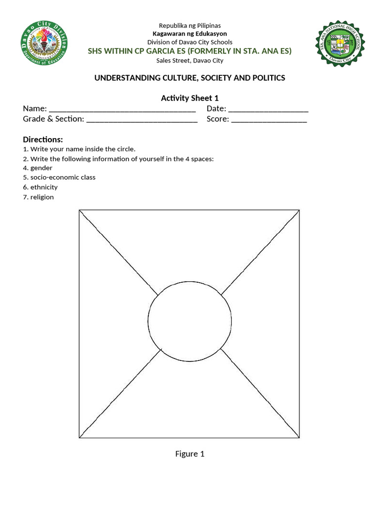 UCSP Activity Sheets 1 | PDF | Sociology | Anthropology