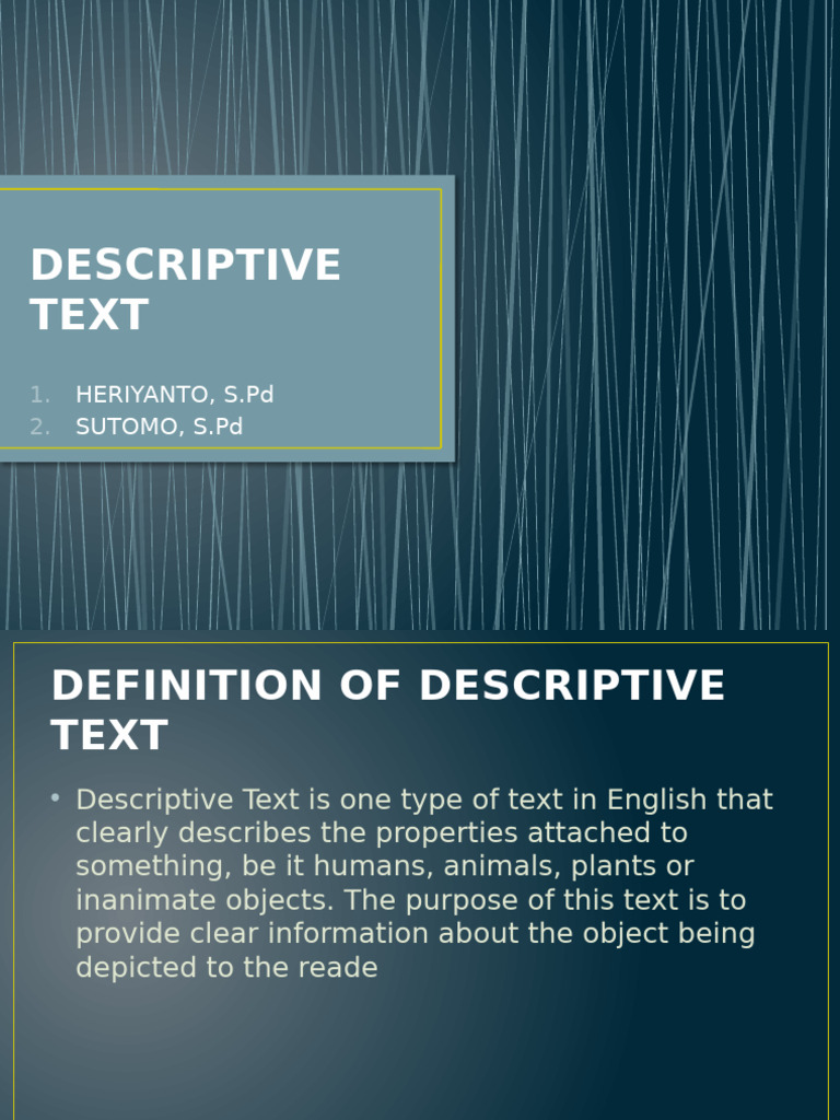 Descriptive Text | PDF | Linguistic Typology | Language Mechanics
