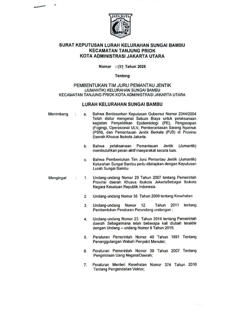 SK Jumantik - Scan | PDF