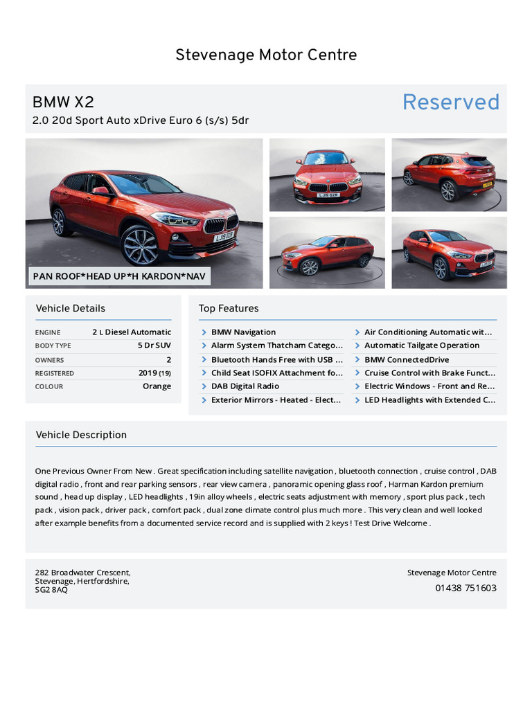 Stevenage Motor Centre Brochure | PDF | Fuel Economy In Automobiles ...