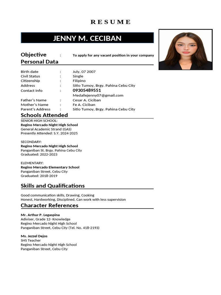 Resume Ni Jenny | PDF
