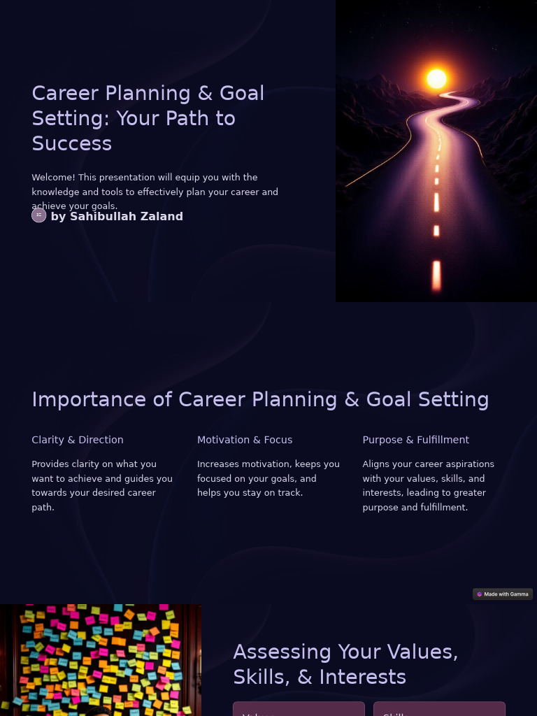 Career Planning & Goal Setting Guide | PDF | Goal | Motivation