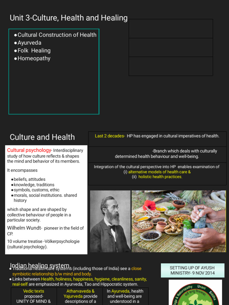 Culture's Impact on Health and Healing | PDF | Psychology | Mind