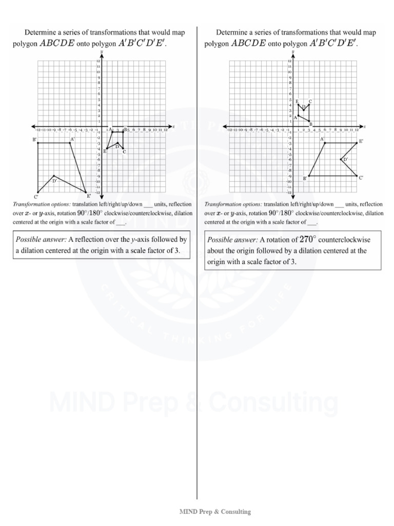 Test - Ch7. Similar Figures - KEY | PDF