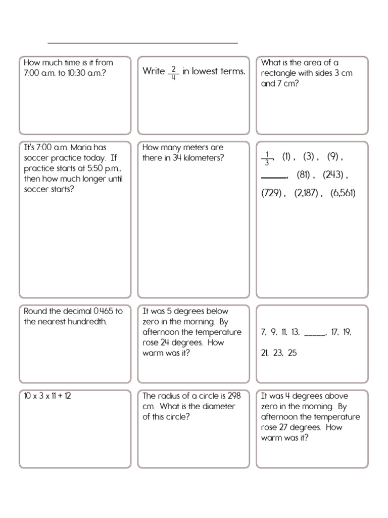 October 13 Math Worksheets Activities | PDF