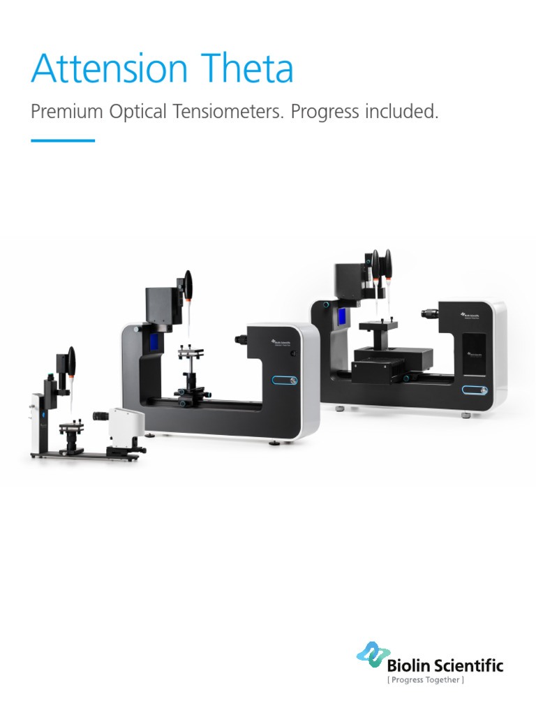 Attension Theta Range Optical Tensiometers Brochure 2022 Web | PDF | Wetting | Applied And ...