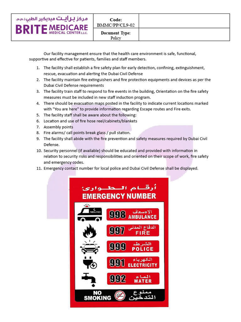 BMMC Fire Safety and Security Management | PDF | Fire Safety | Fires